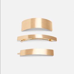 Zara | Accessories | Zara Pack Of Metal Hair Clips Vintage Gold | Poshmark